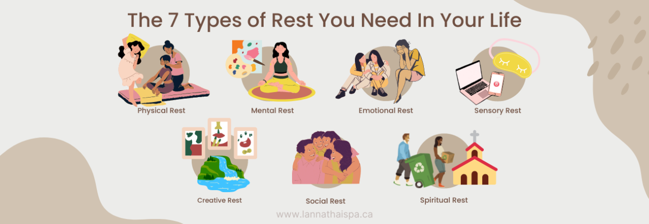 The 7 Types of Rest You Need In Your Life - Lanna Thai Spa